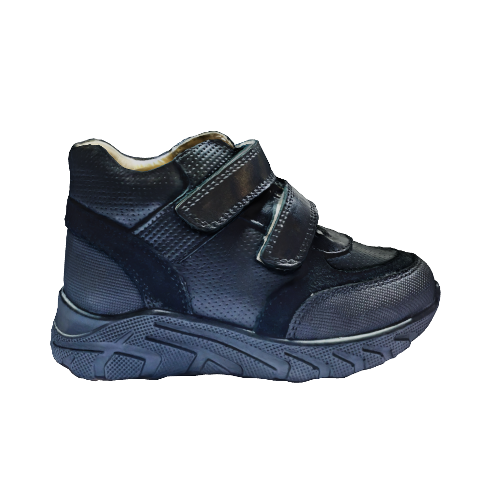 Plain Black School Sneakers with Arch and Ankle Support – Ortho Shoes ...